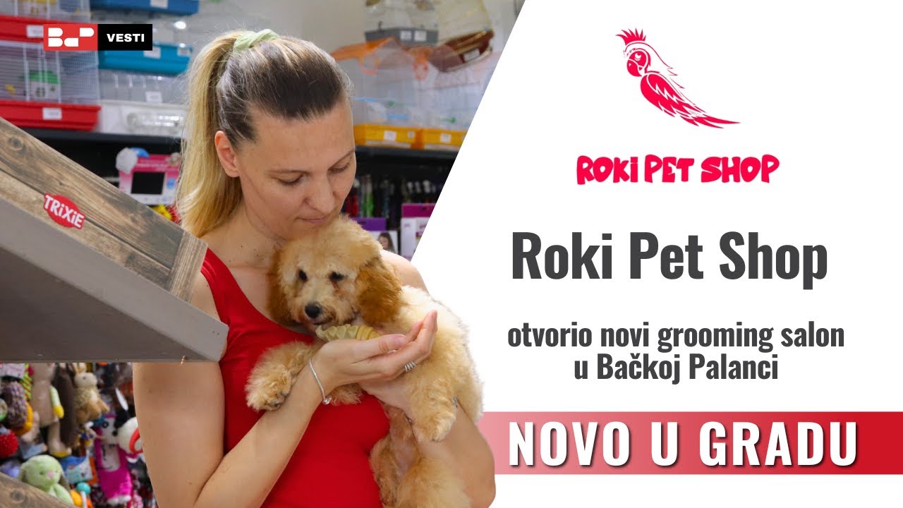 Roki Pet Shop otvorio novi grooming salon u Bačkoj Palanci - YouTube