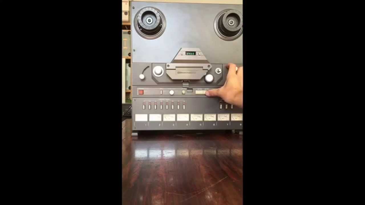 Tascam 38 8 track reel to reel - YouTube