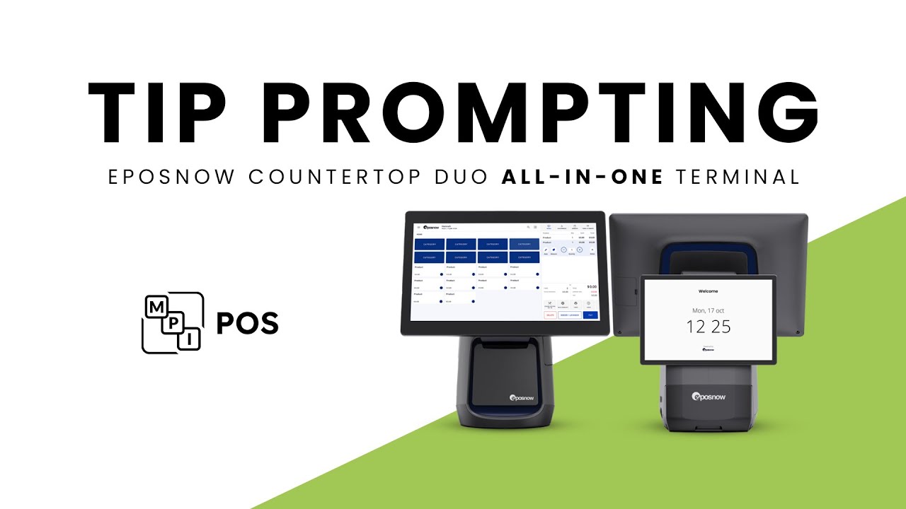 Tip Prompt on the ePOSNow Countertop Duo - YouTube