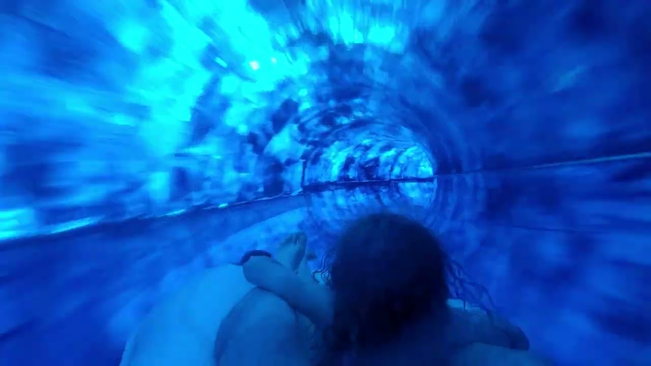 great wolf lodge light blue tube slide - YouTube