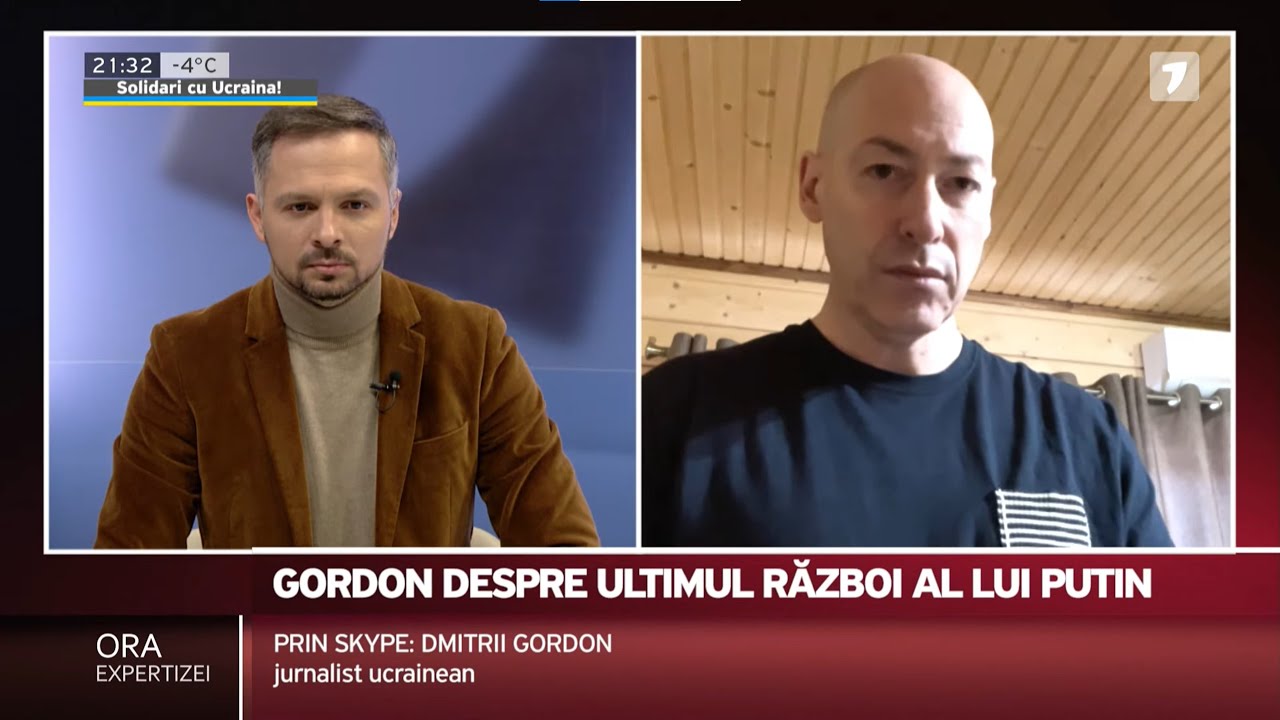 Interviu cu jurnalistul ucrainean Dmitrii Gordon, în exclusivitate la ...
