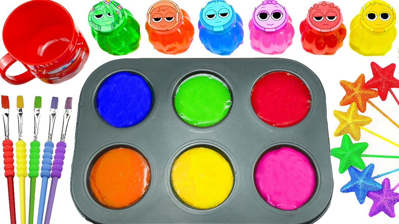 Satisfying Video DIY How To Make Rainbow Finger Sprunki Forms Full ...