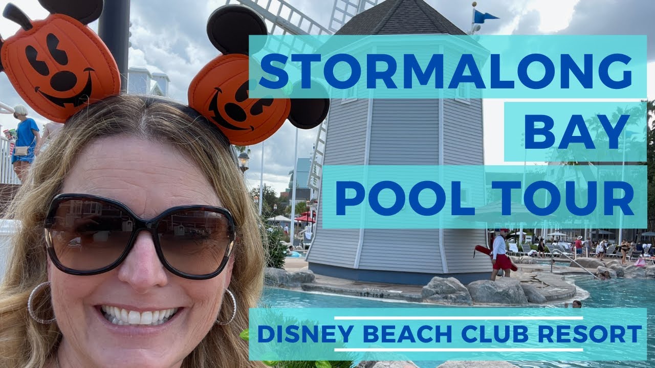 STORMALONG BAY POOL Tour * Disney BEACH & YACHT Club Resort * BEST Pool ...