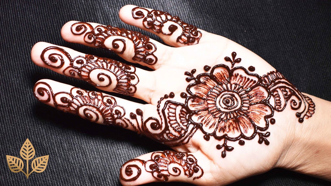 Beautiful Mehndi Design For Front Hand || Hina styles || IDEAL MEHNDI ...