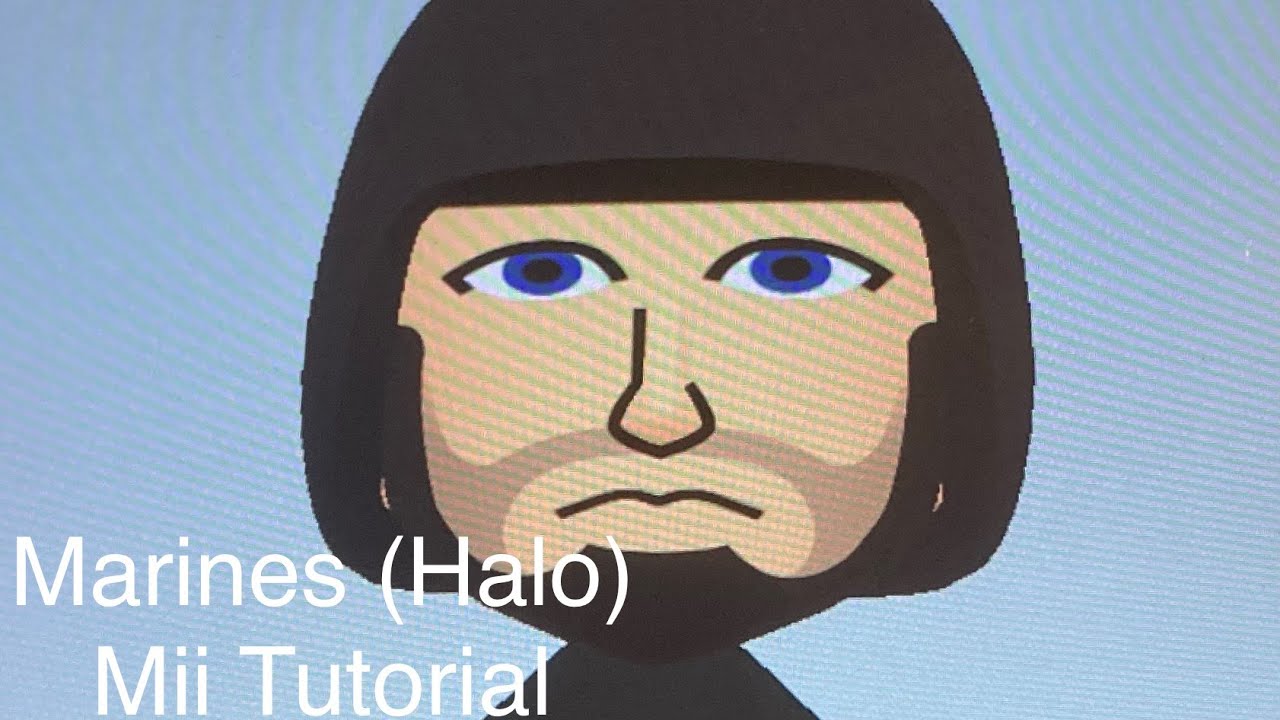Marine (Halo) Mii Tutorial - YouTube