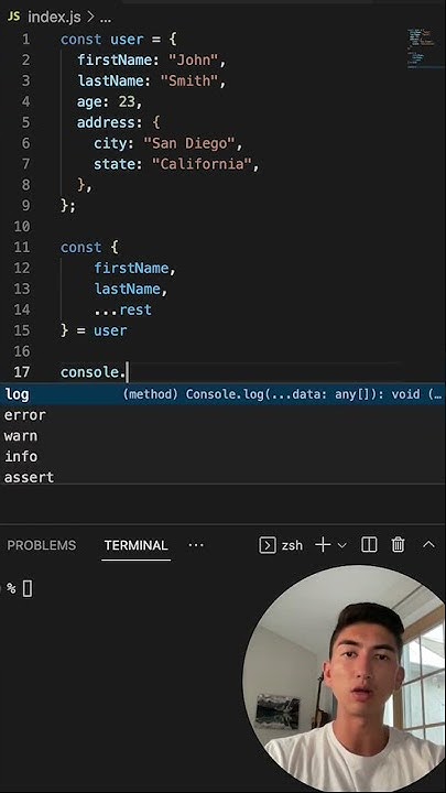 How to destructure an object in JavaScript #shorts - YouTube