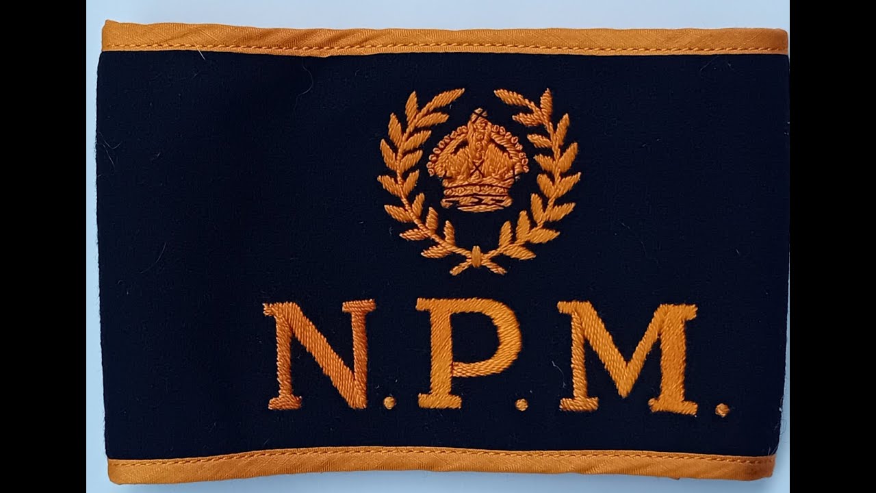 Rare British WW2 armband. Naval Provost Marshall - YouTube