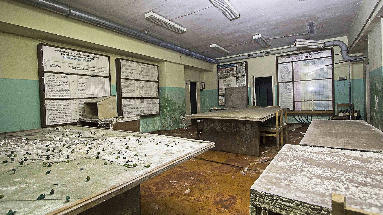 Found a powered underground soviet command bunker - YouTube