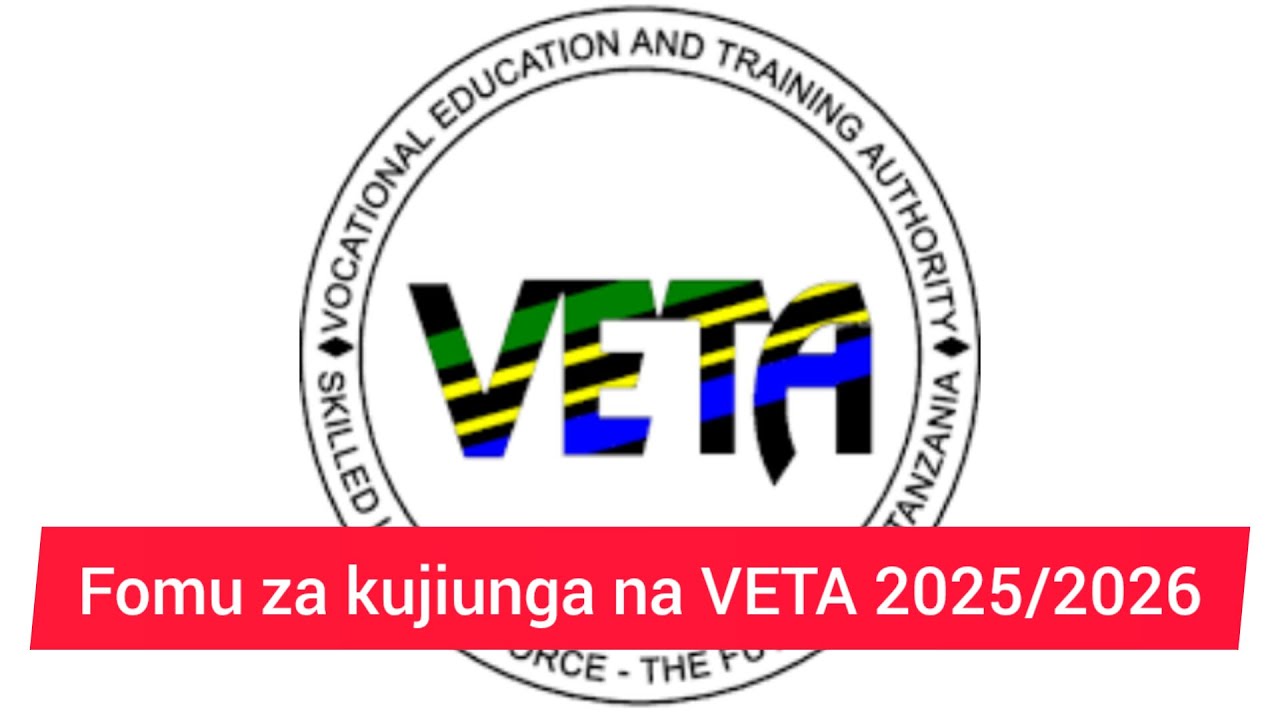 Fomu za kujiunga na VETA 2026/2027 - YouTube