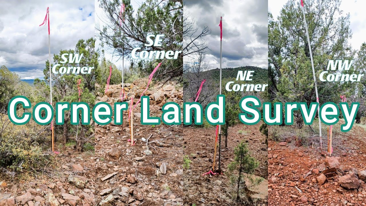 What a Corner Land Survey Looks Like | 41Acres of RAW AZ Land - YouTube