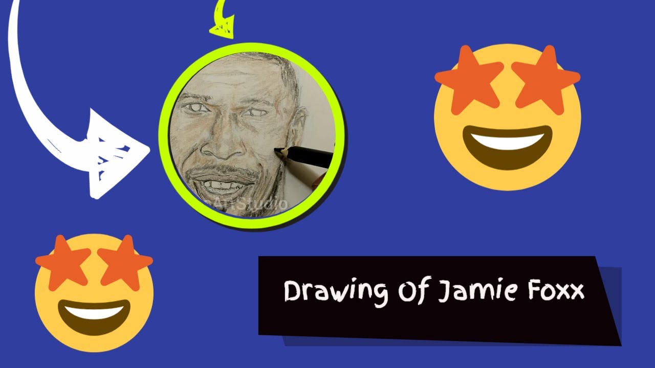 How To Draw Actor: Jamie Foxx - YouTube
