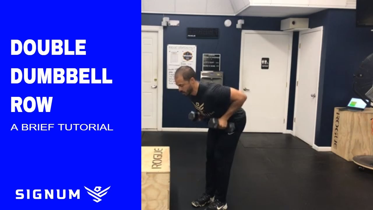 The Double Dumbbell Row | A Tutorial - YouTube