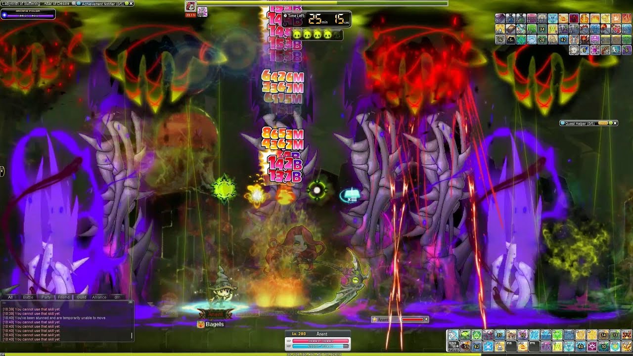 [Maplestory GMS Reboot] 280 Fire/Poison Mage Hard Verus Hilla Solo (6: ...