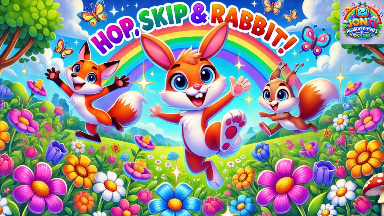 Hop, Skip, and Rabbit | Fun Kids Song by JonTVNurseryRhymesKidsSongs ...