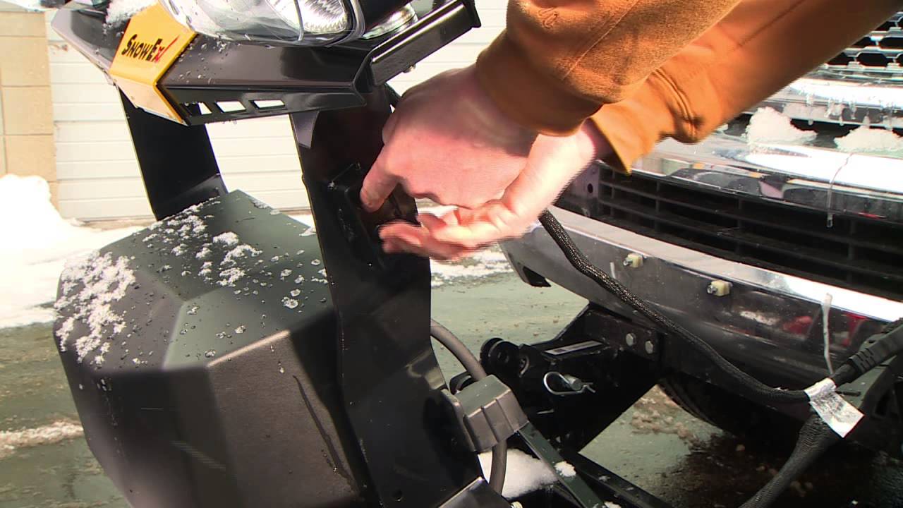 Automatixx® Heavy-Duty SnowEx® Snow Plow Attachment System - YouTube