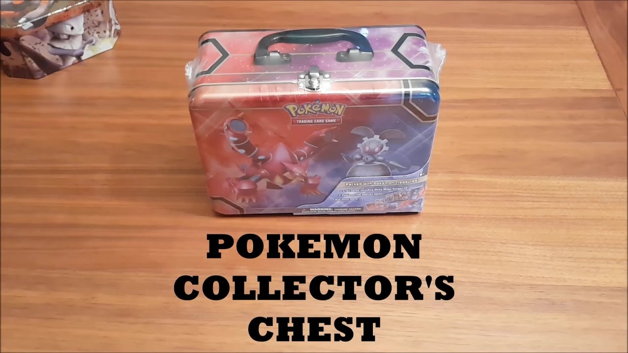 Pokemon 2016 collector's chest tin opening - YouTube