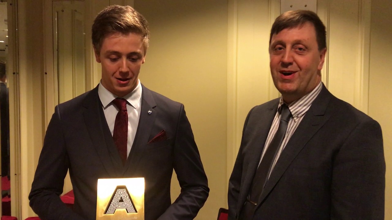 Adam Sharp speaking to FE Week about his apprenticeship award - YouTube