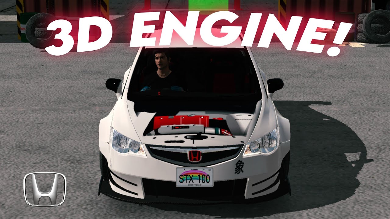 3D Open Hood Design Tutorial (Realistic) | Honda Civic FD2 | Car ...