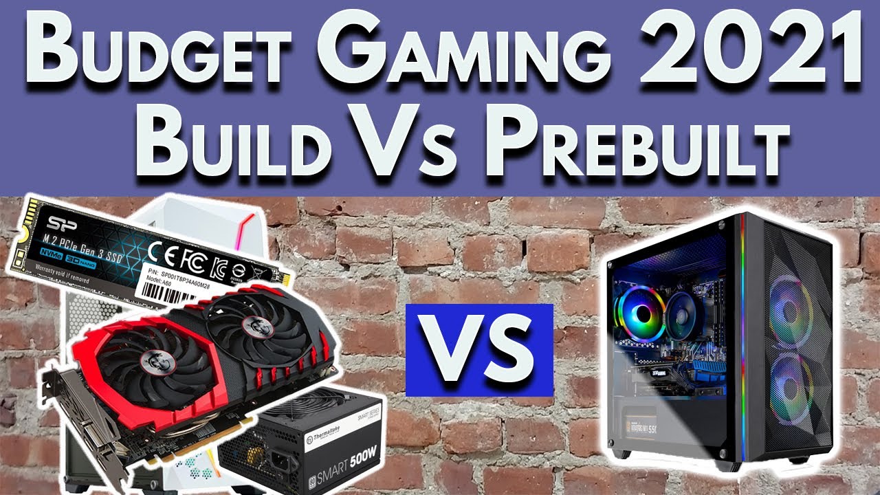 $600 Gaming Build VS Prebuilt [FEB 2021] | 1080p & 1440p Gaming PC ...