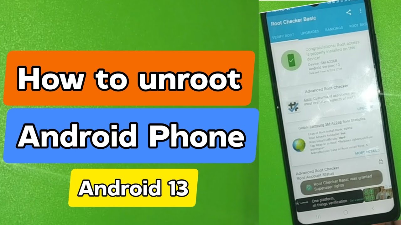 unroot any Android Phone| unroot samsung and xiaomi android 11, 12, 13 ...