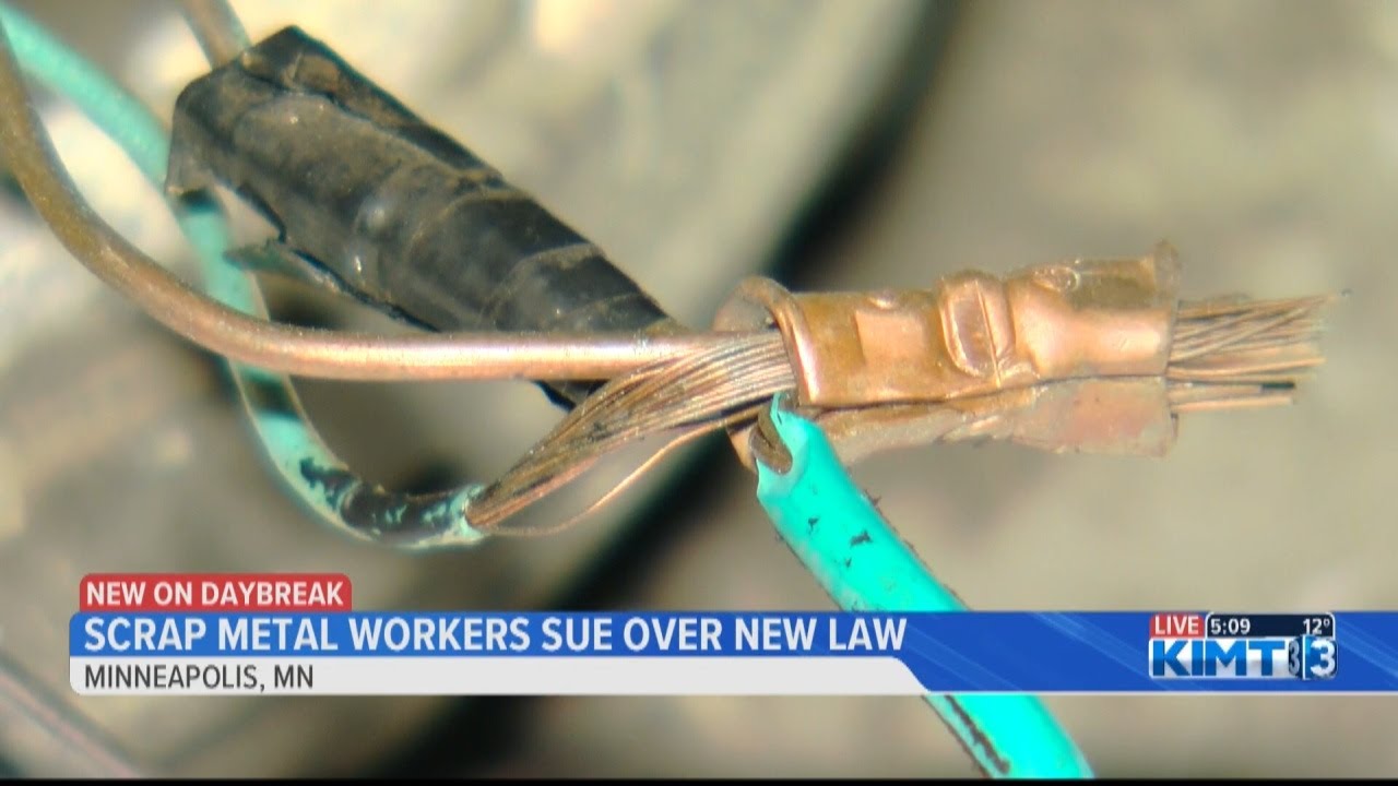 Minnesota scrap metal workers sue over new law targeting copper theft ...