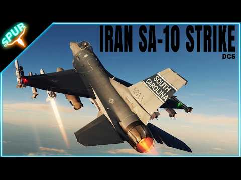 Realistic SEAD Package vs Iranian Air Defenses - F-16 HARM Strike (DCS World)