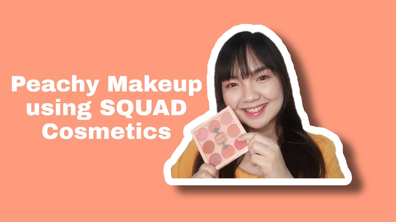 PEACHY MAKEUP // SQUAD COSMETICS - YouTube