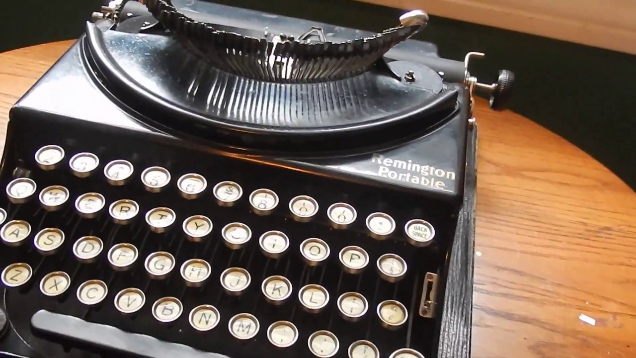 1927 Remington #2 portable typewriter - YouTube
