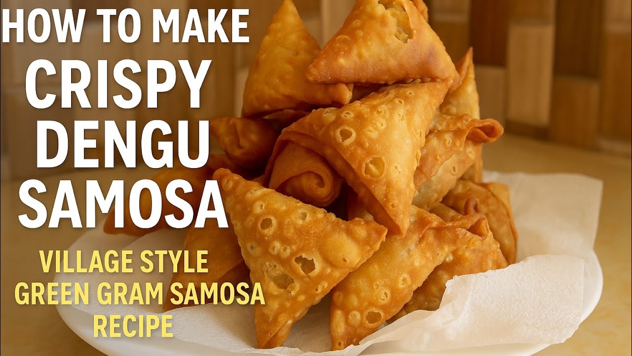 “How to Make Crispy Dengu Samosa | Village Style Green Gram Samosa ...