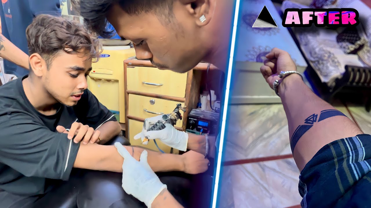 Getting My First Tattoo😍 | Cheap Tattoo Shop In Delhi😱 @team_jhopdi_k ...