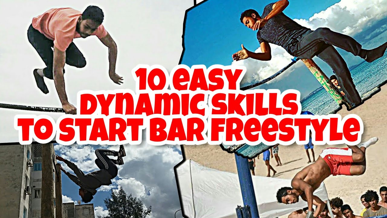 10 EASY dynamic skills to start bar freestyle 🌟STREET WORKOUT 🌟 ...