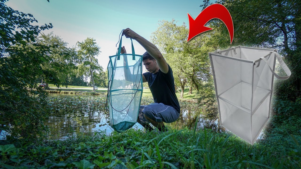 Homemade FISH TRAP!! DIY Laundry Hamper! - YouTube