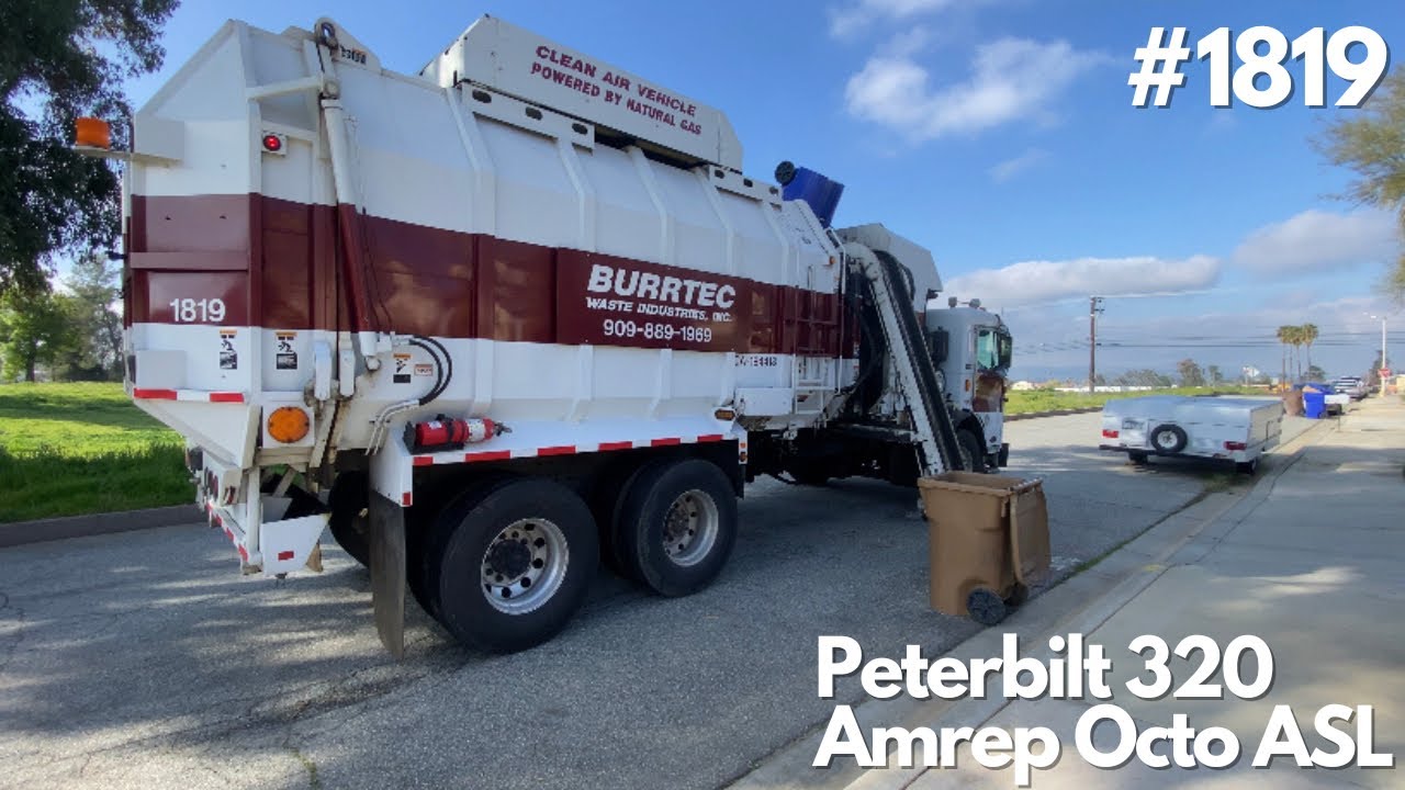 Burrtec’s #1819 Peterbilt 320 Amrep Octo ASL on Recycle in Yucaipa ...