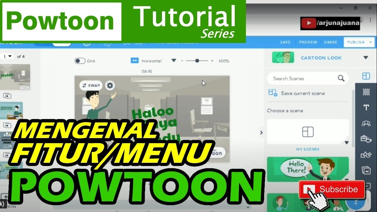 TUTORIAL POWTOON #2 Mengenal Fitur dan Menu Dasar POWTOON (Seri Animasi Powtoon) - YouTube