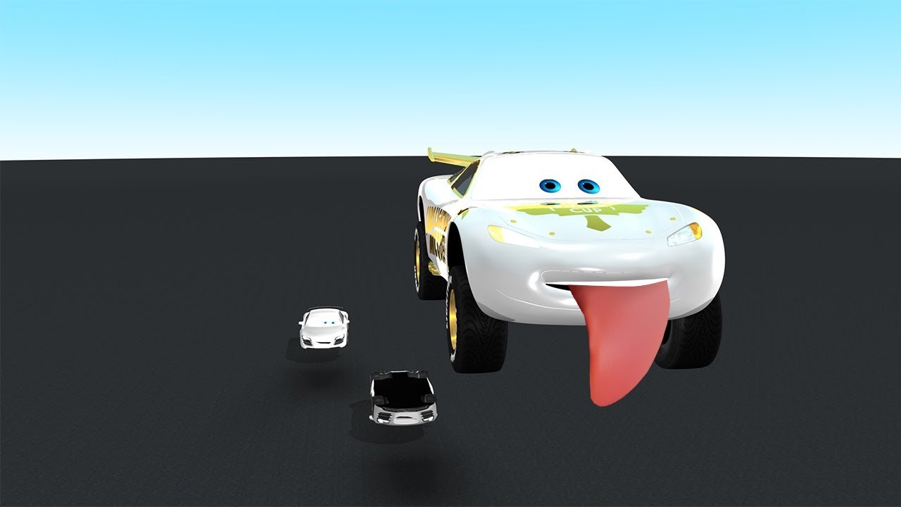 Cars First Race - Golden Lighning Mcqueen Remake ! - YouTube