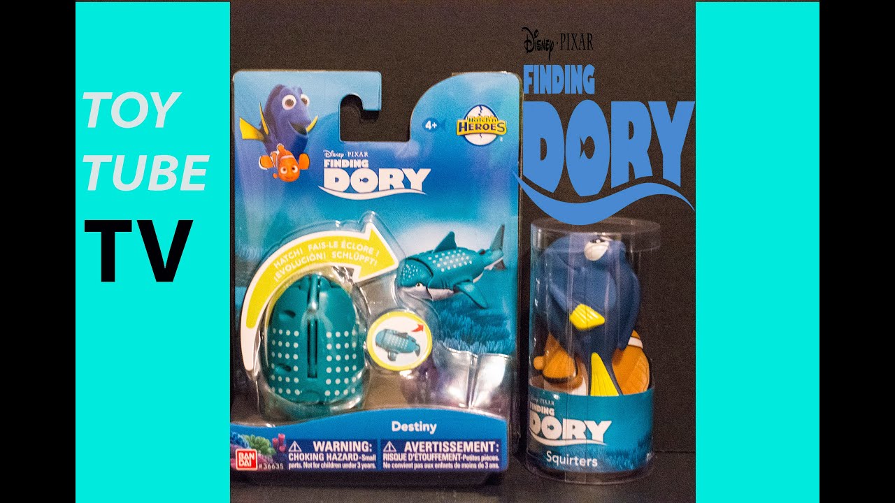 Finding Dory Toys Hatching Heroes Destiny, Dory And Nemo Squirters ...