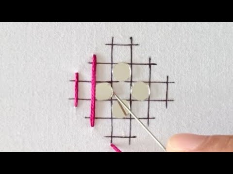Hand embroidery : mirror bavaliya work | mirror work | bavaliya work ...