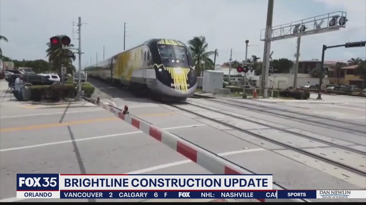 Brightline construction update - YouTube