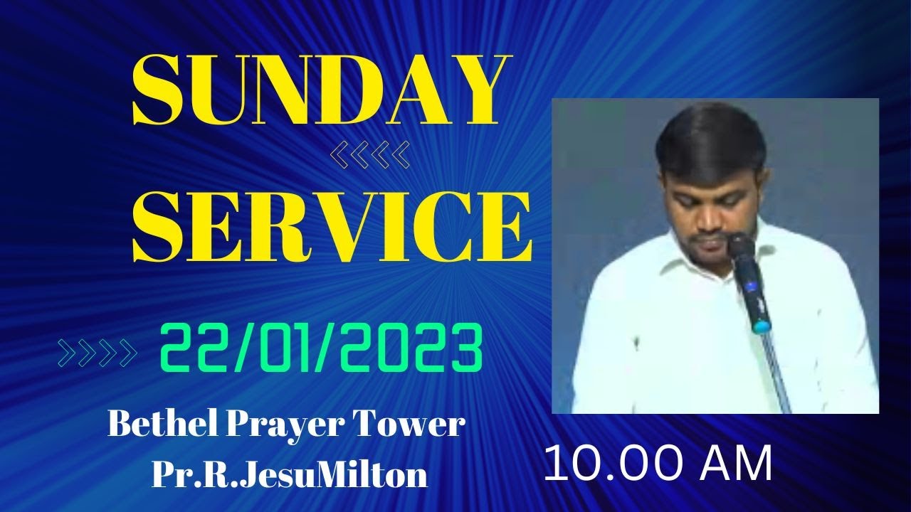 JCTV MUSIC LIVE / LIVE Sunday Service 22/1/2023 Bethel Prayer Tower ...