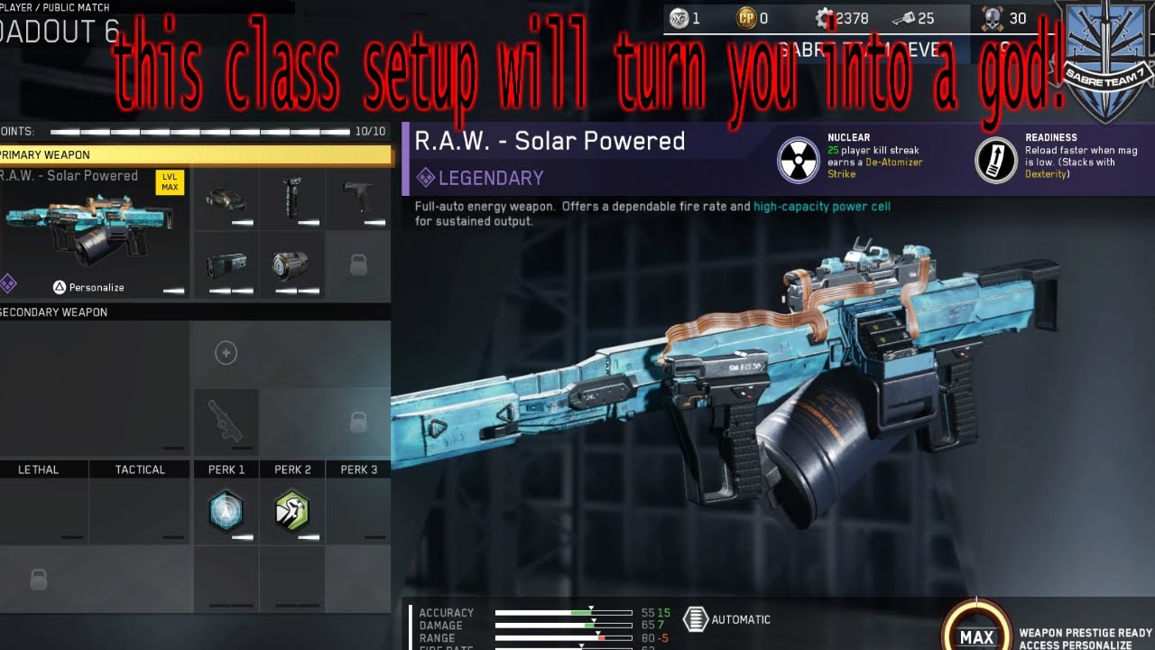 the raw solar powered gun turns noobs into gods! - YouTube