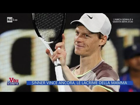 Sinner vince ancora, le lacrime della mamma - La Vita in diretta 18/11 ...