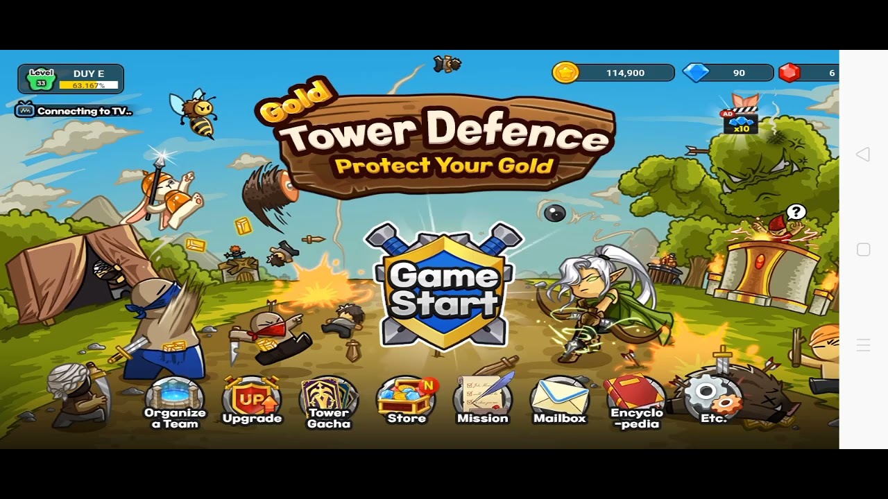 gold tower defence...show accont - YouTube