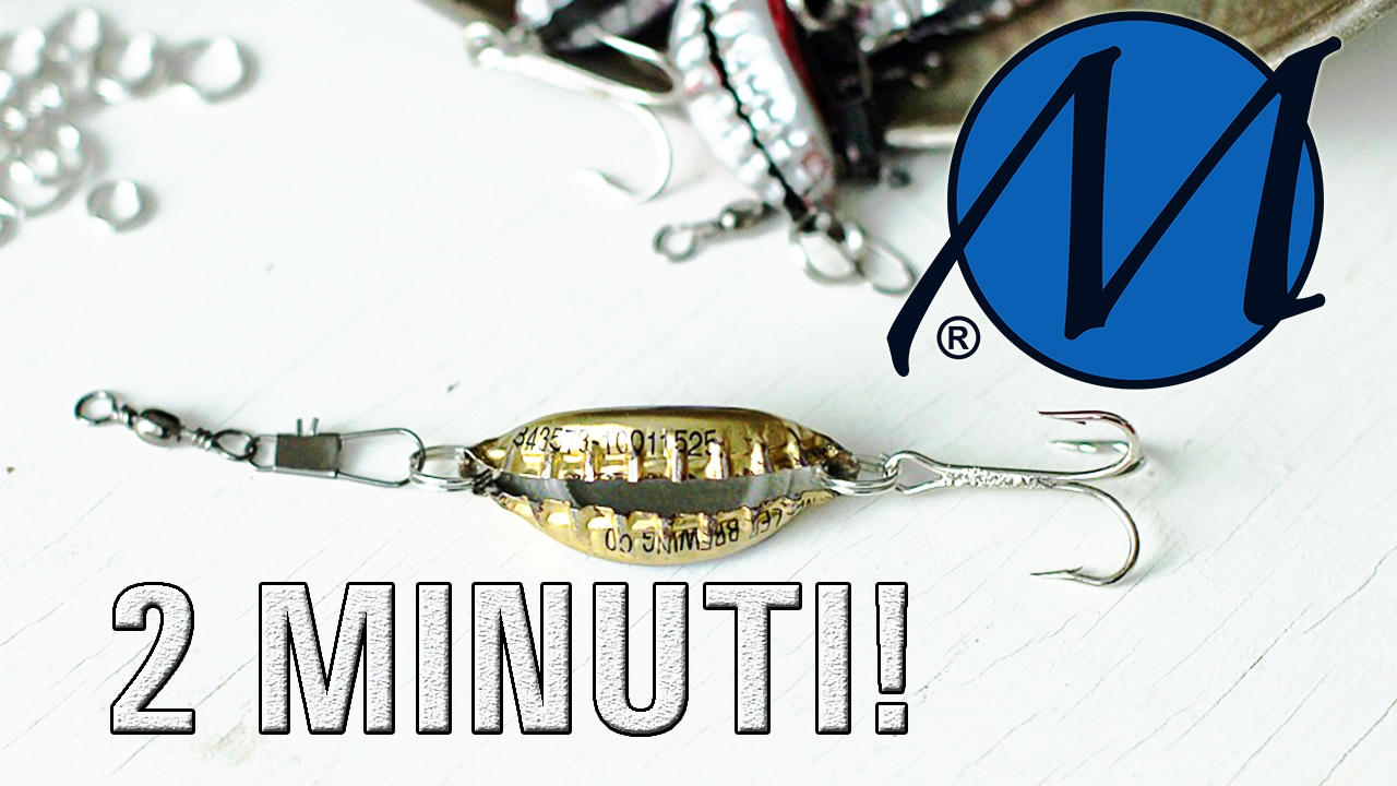 costruire artificiale da pesca in 2 minuti - homemade fishing lure ...