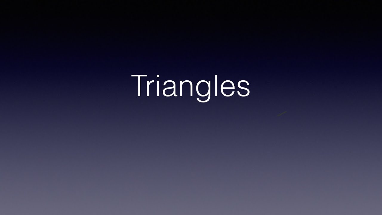 Triangles (Tagalog Math) - YouTube