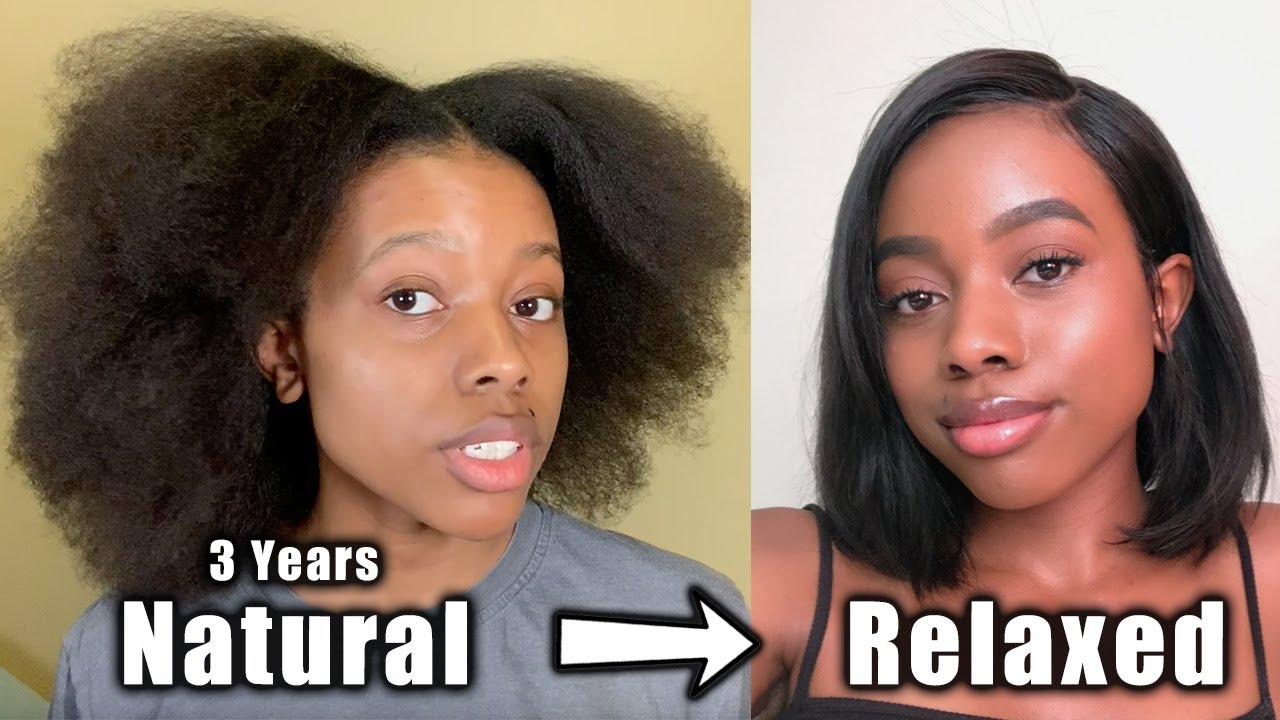 Relaxing My Natural 4a/b Hair After 3 Years! 😳 - YouTube