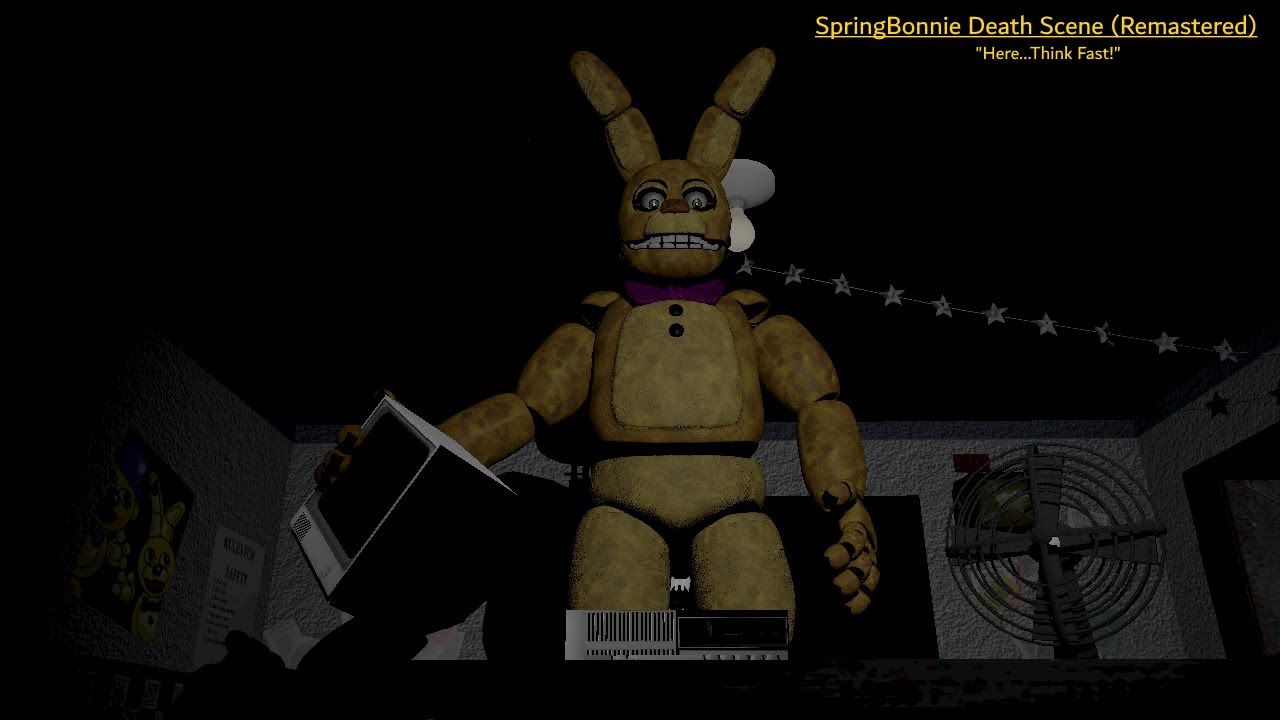 SpringBonnie Death Scene Remastered (FNAF SFM) - YouTube