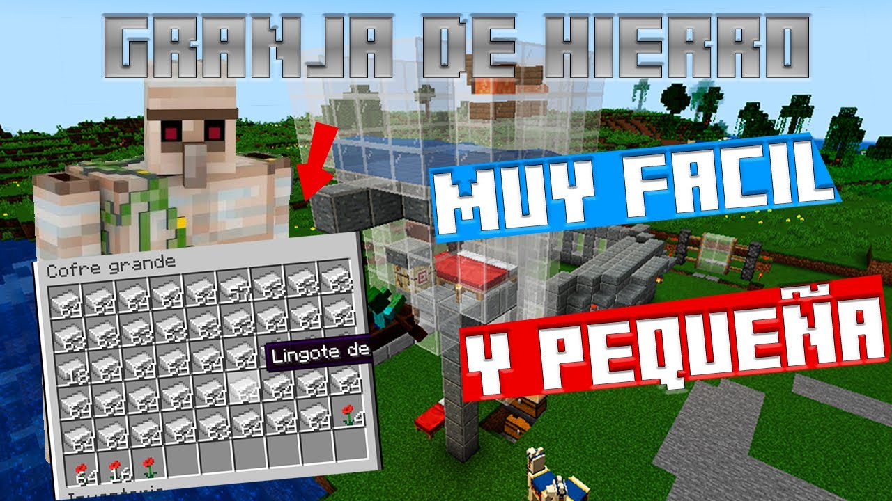👉La granja de hierro MÁS FÁCIL para Minecraft JAVA 1.18.1- Todas las ...