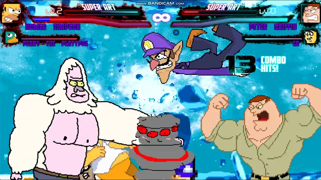 LG618 MUGEN Request: Team Homer Simpson Vs Team Peter Griffin (4v4 ...