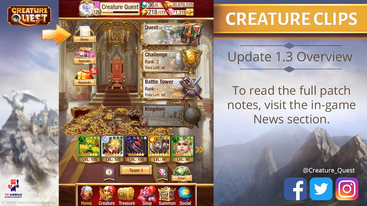 Creature Clips - Creature Quest Update 1.3 Overview - YouTube