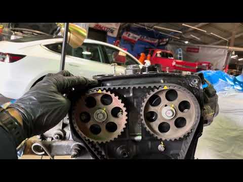 How to check proper timing alignment on 4age motor - YouTube